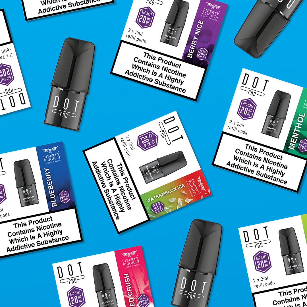 DOT Pro Pod Vape Range — Liberty Flights